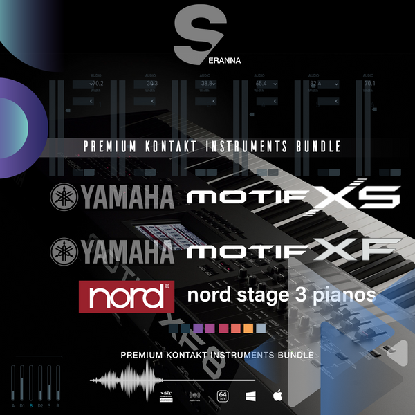 Yamaha Motif XS and Motif XF & Nord Stage 3 Pianos Kontakt Bundle - Serannaudio