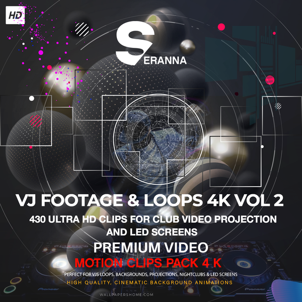 VJ Loops 4K Professional Collection Vol 2 - Serannaudio